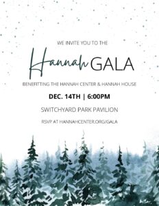 Hannah Gala 2023 Flyer ~ The Hannah Center